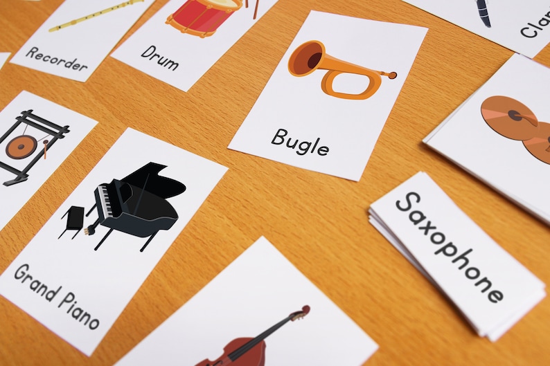 Musical Instruments Flashcards Printable, Music Instruments ...
