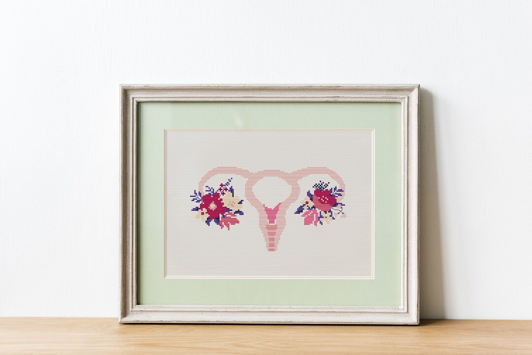 Female Ovary for Cross Stitch Pattern Embroidery Pdf - Etsy