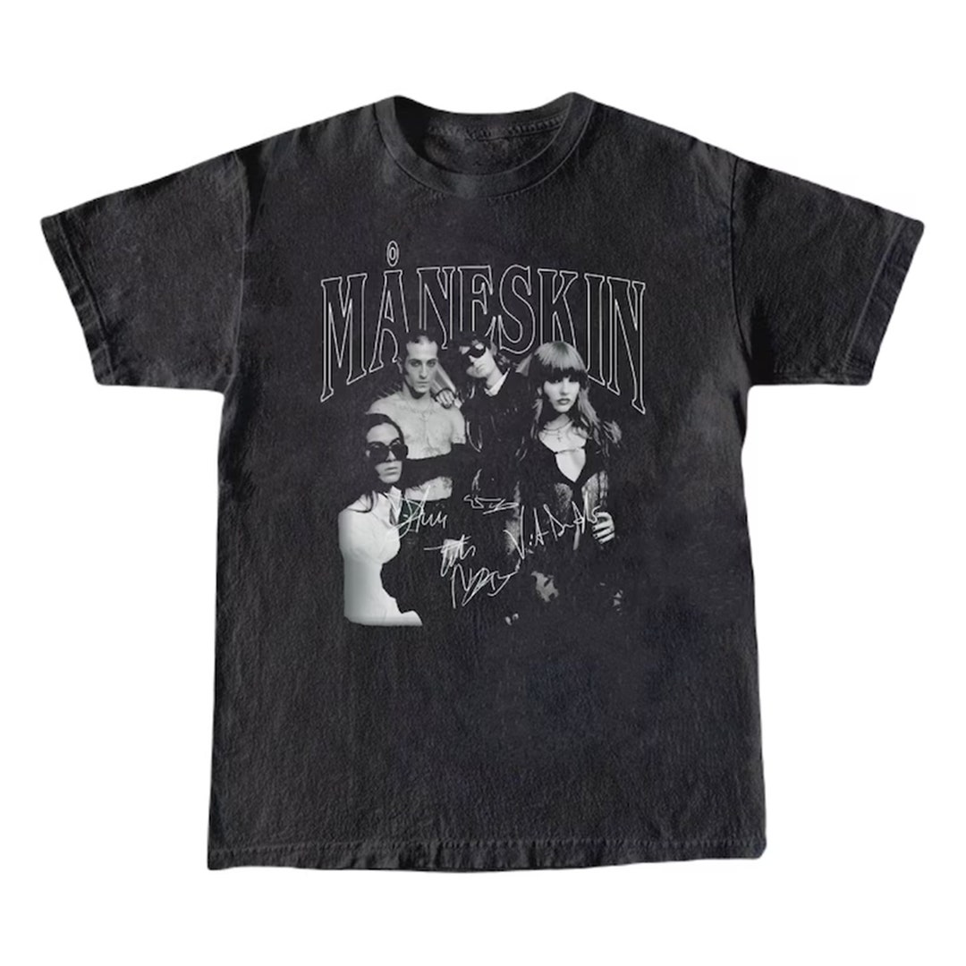 Måneskin T-shirt, Måneskin Tour Shirt, Rock Band Merch, Graphic Shirt, Måneskin Music Shirt ...