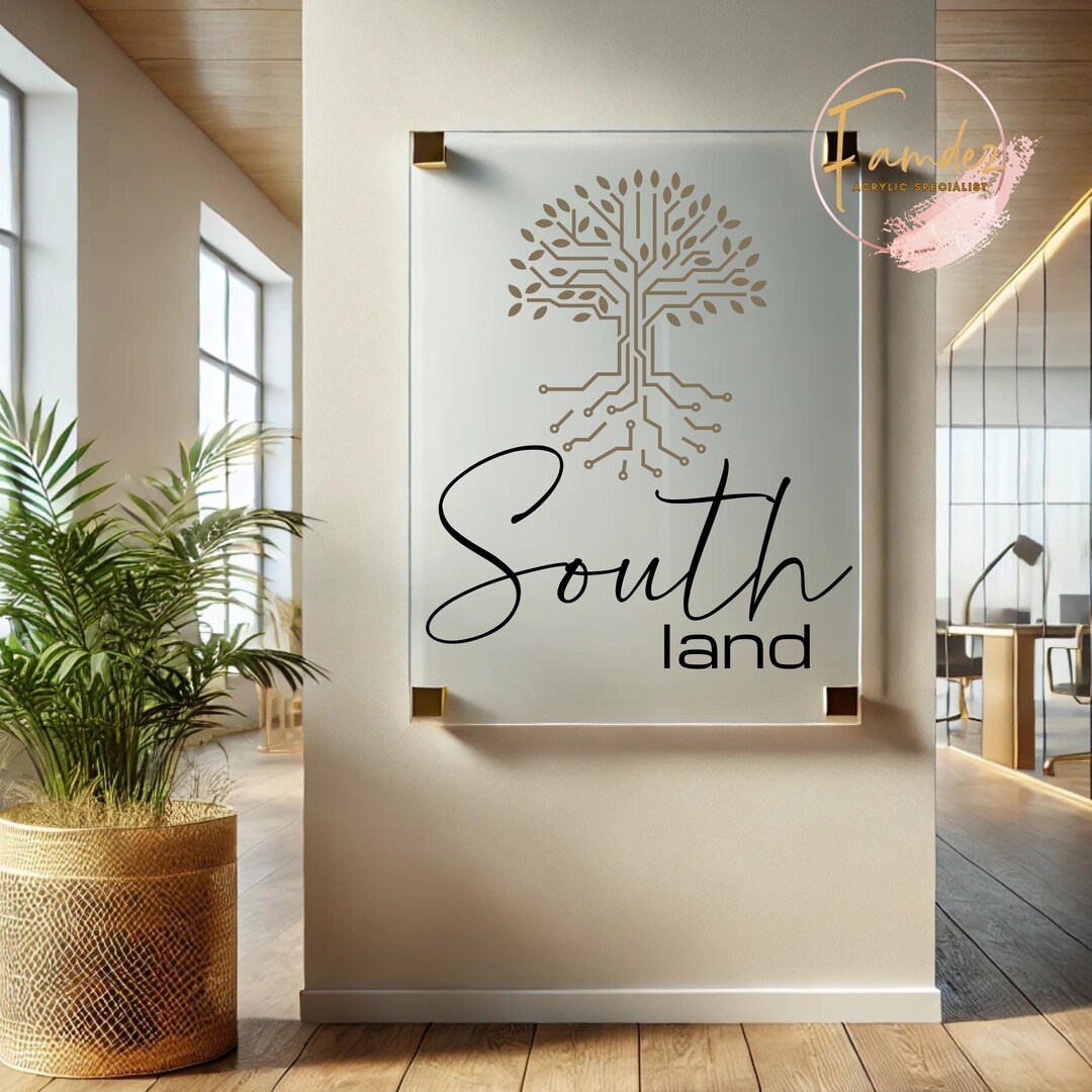 Personalized Acrylic Business Sign Custom Acrylic Business Logo Sign ...