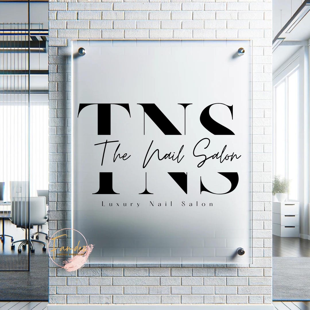 Personalized Acrylic Business Sign Custom Acrylic Business Logo Sign ...