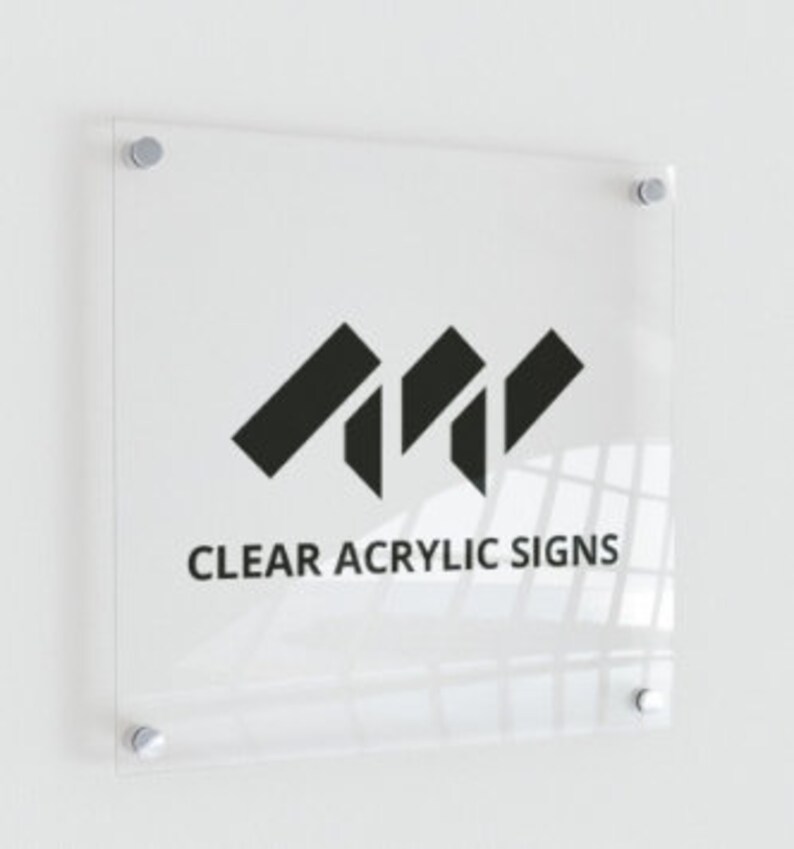 Personalized Acrylic Business Sign Custom Acrylic Business Logo Sign ...