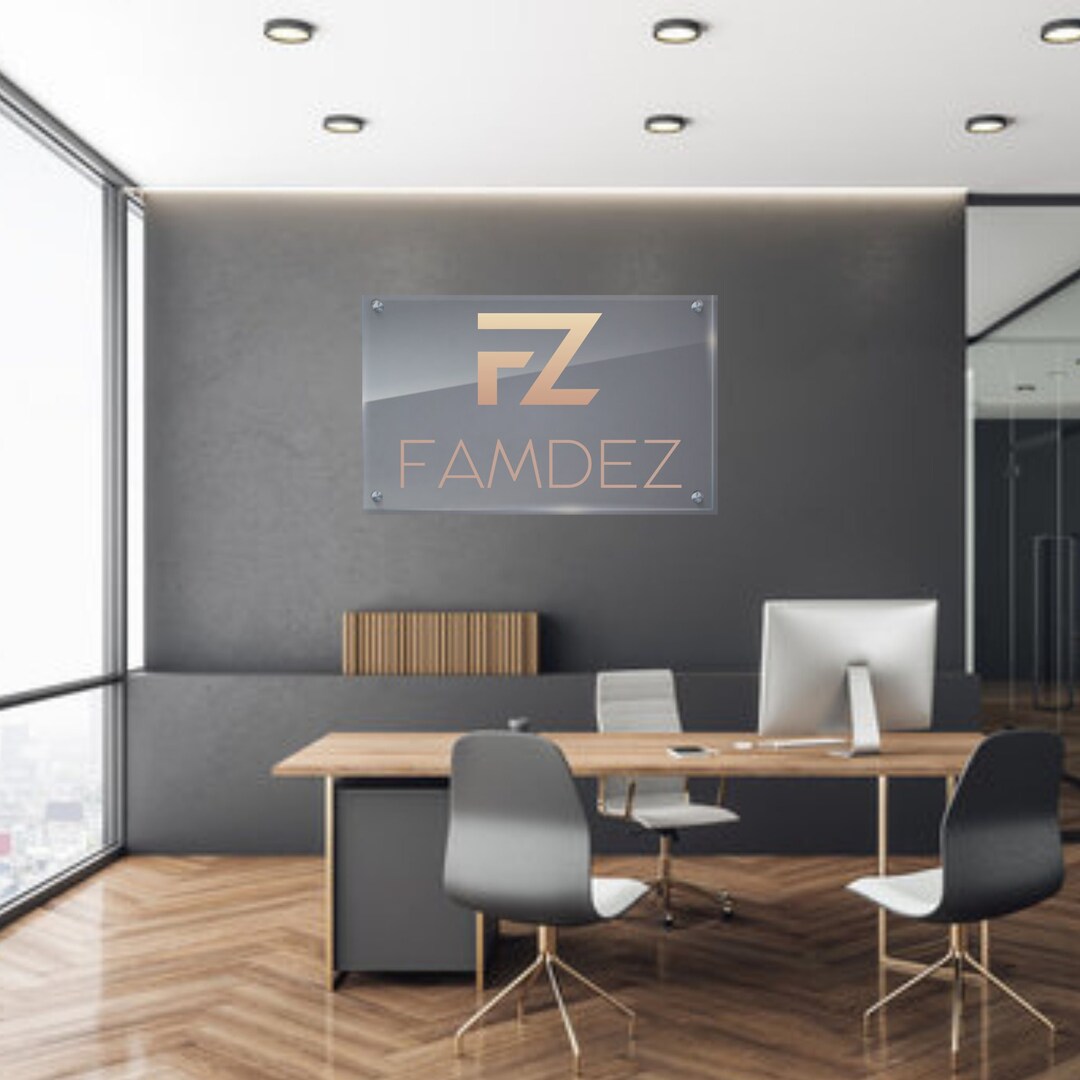 Custom Acrylic Sign,custom Lobby Sign, Elegant Lobby Sign,office Logo ...