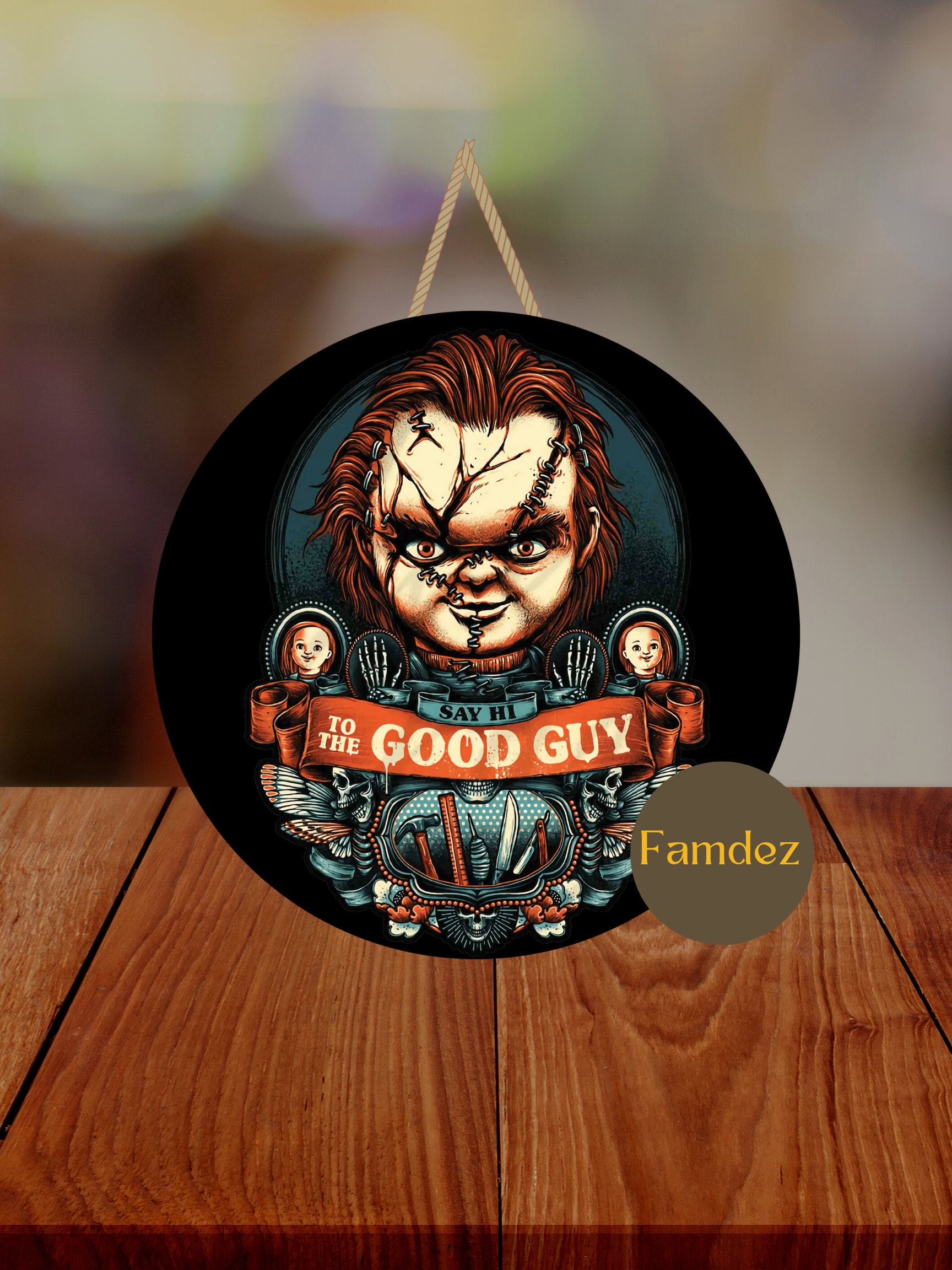 Chucky Halloween Door Sign, Halloween Door Sign, Horror Characters ...