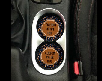 Initial Car Coasters | Etsy