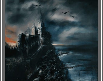 Gothic Oil Painting - Etsy