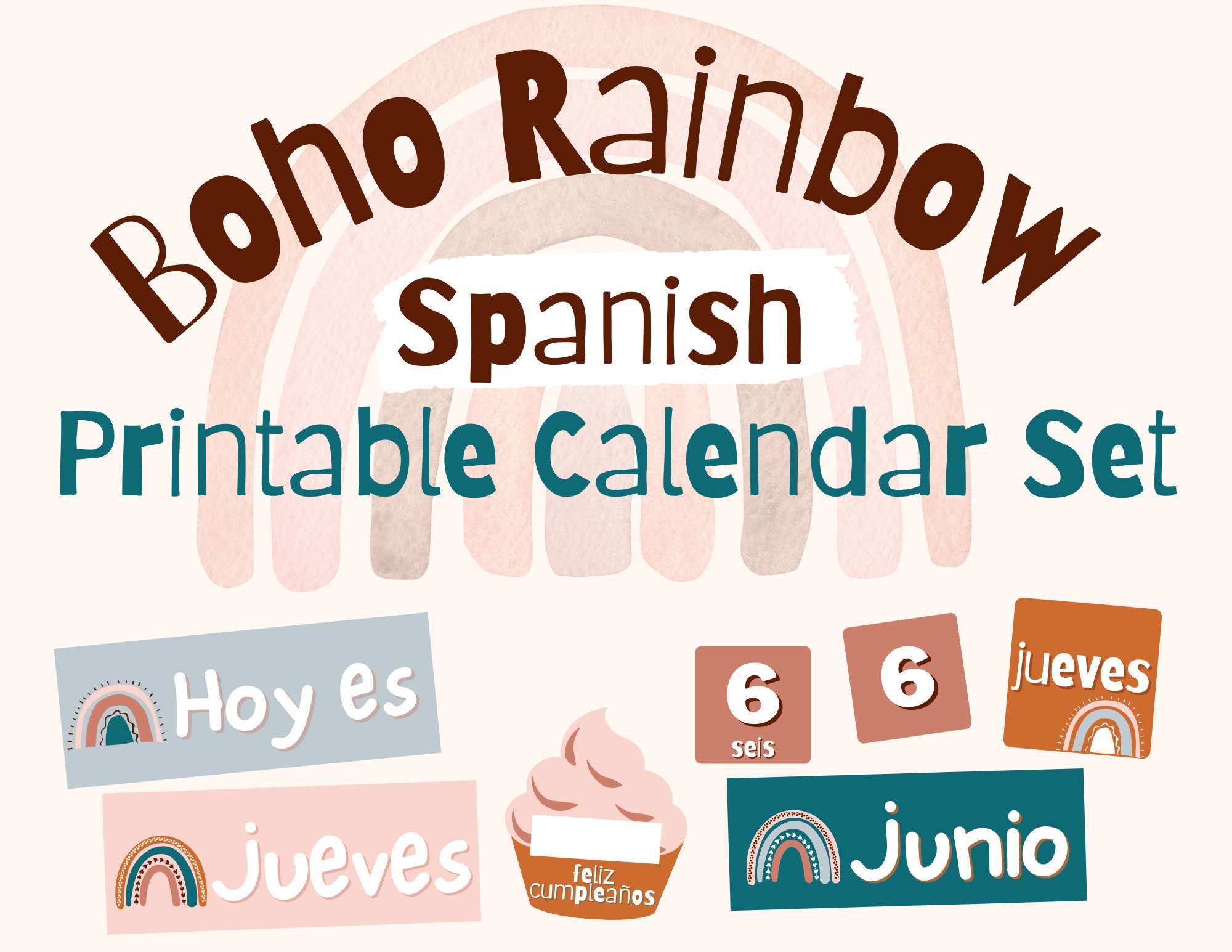 Spanish Calendar Clipart