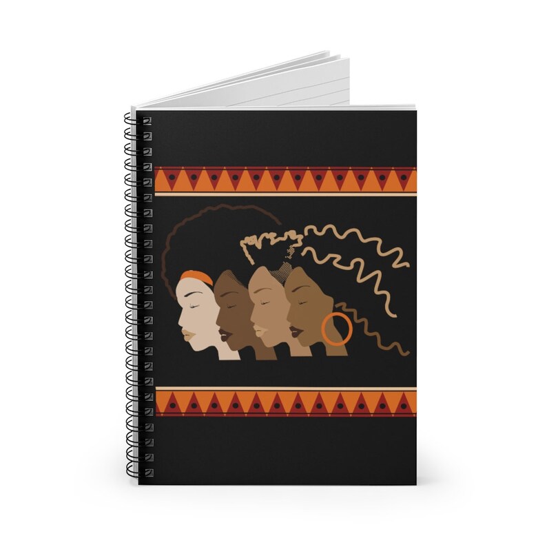 African American Women Spiral Journal Ruled Line 118 Page - Etsy