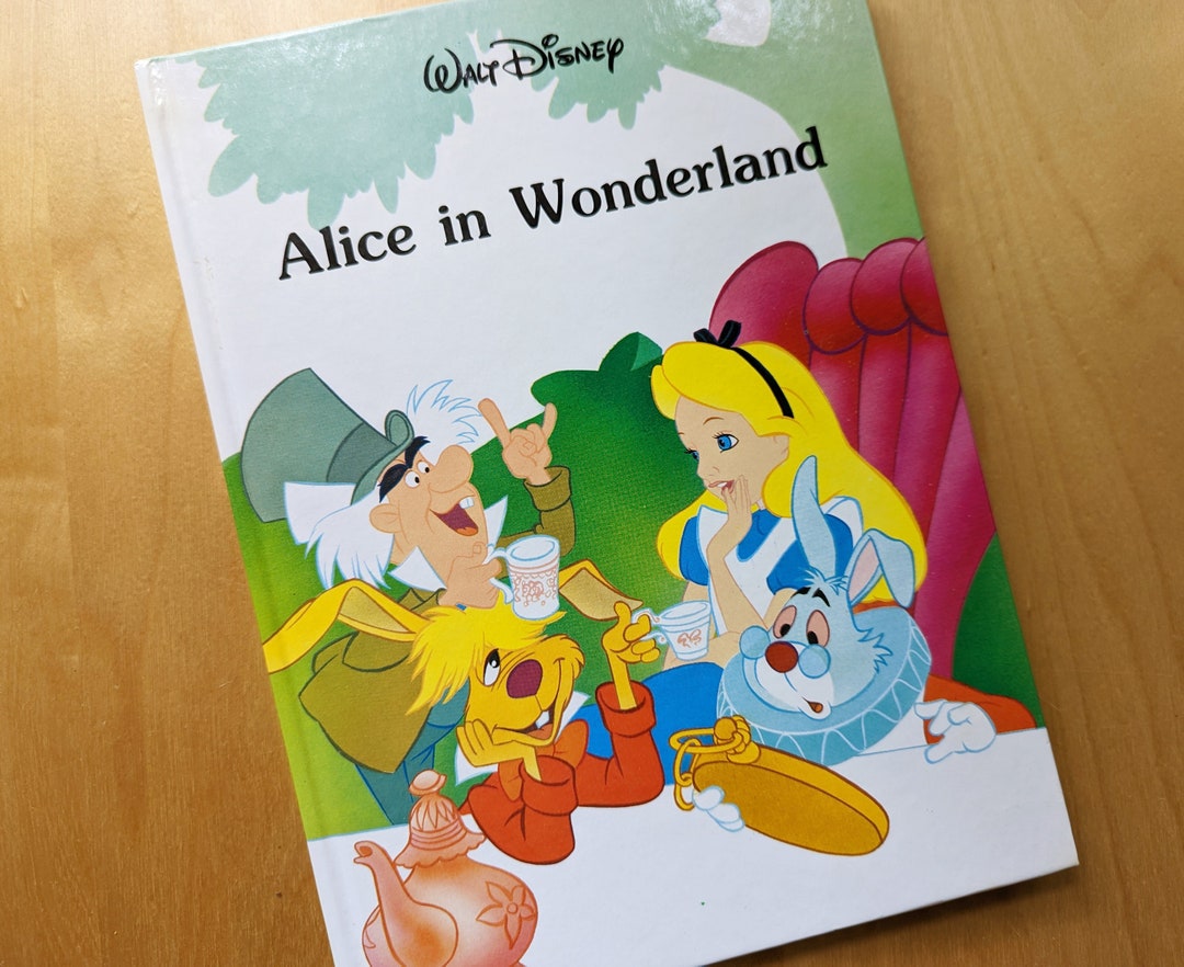 Vintage 1986 Alice in Wonderland Walt Disney Movie Book | 1980s ...
