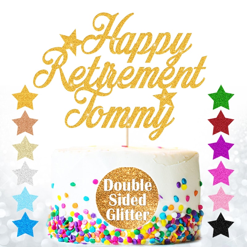 Retirement Cake Topper - Etsy