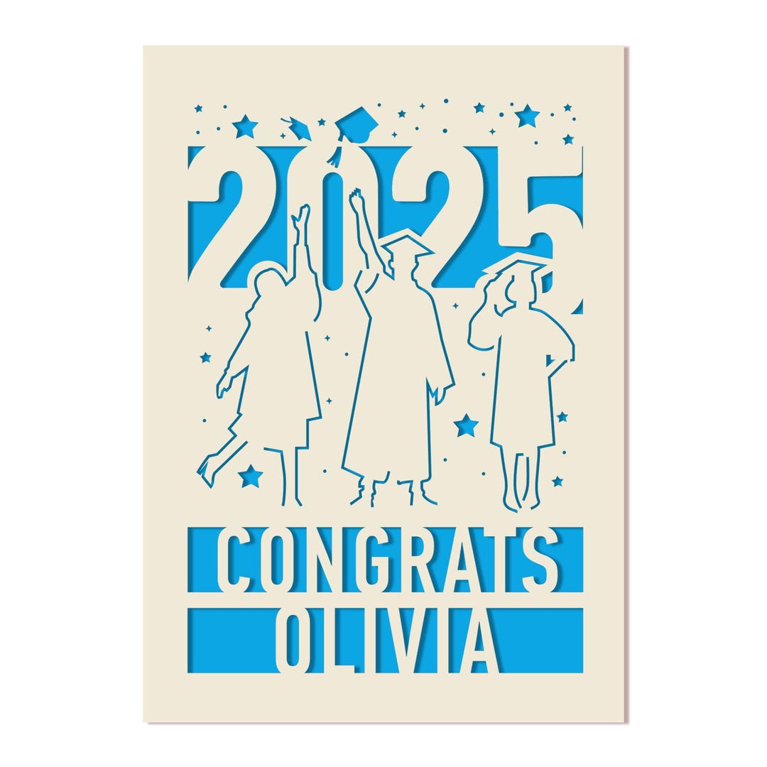 Personalized Graduation Cards Class of 2025 Personalized College ...