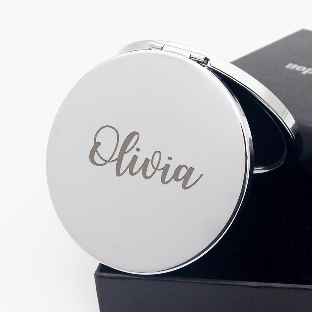 Personalized Handheld Mirror | Laser Engraved Compact Mirror With ...