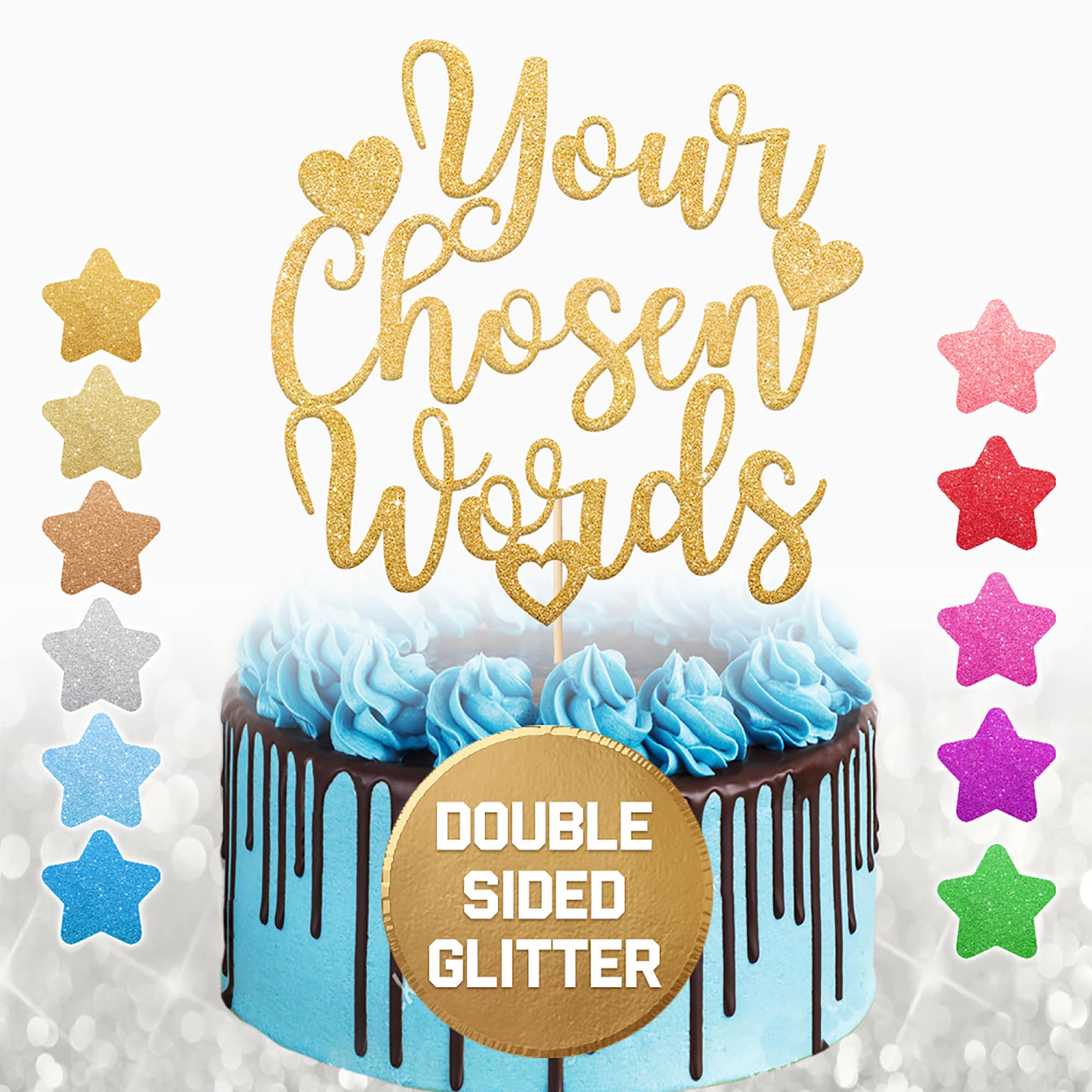 Personalized Any Name Any Age Cake Topper Custom Party Cake | Etsy