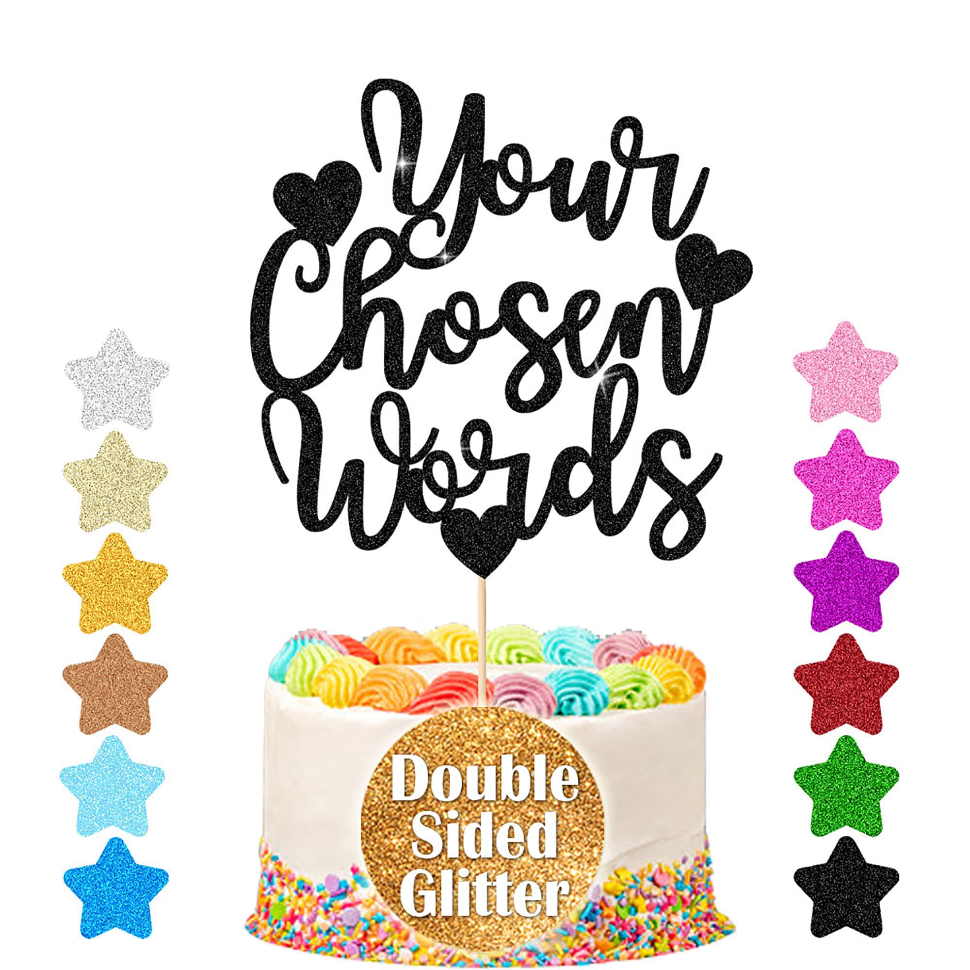 Personalized Any Name Any Age Cake Topper Custom Party Cake | Etsy