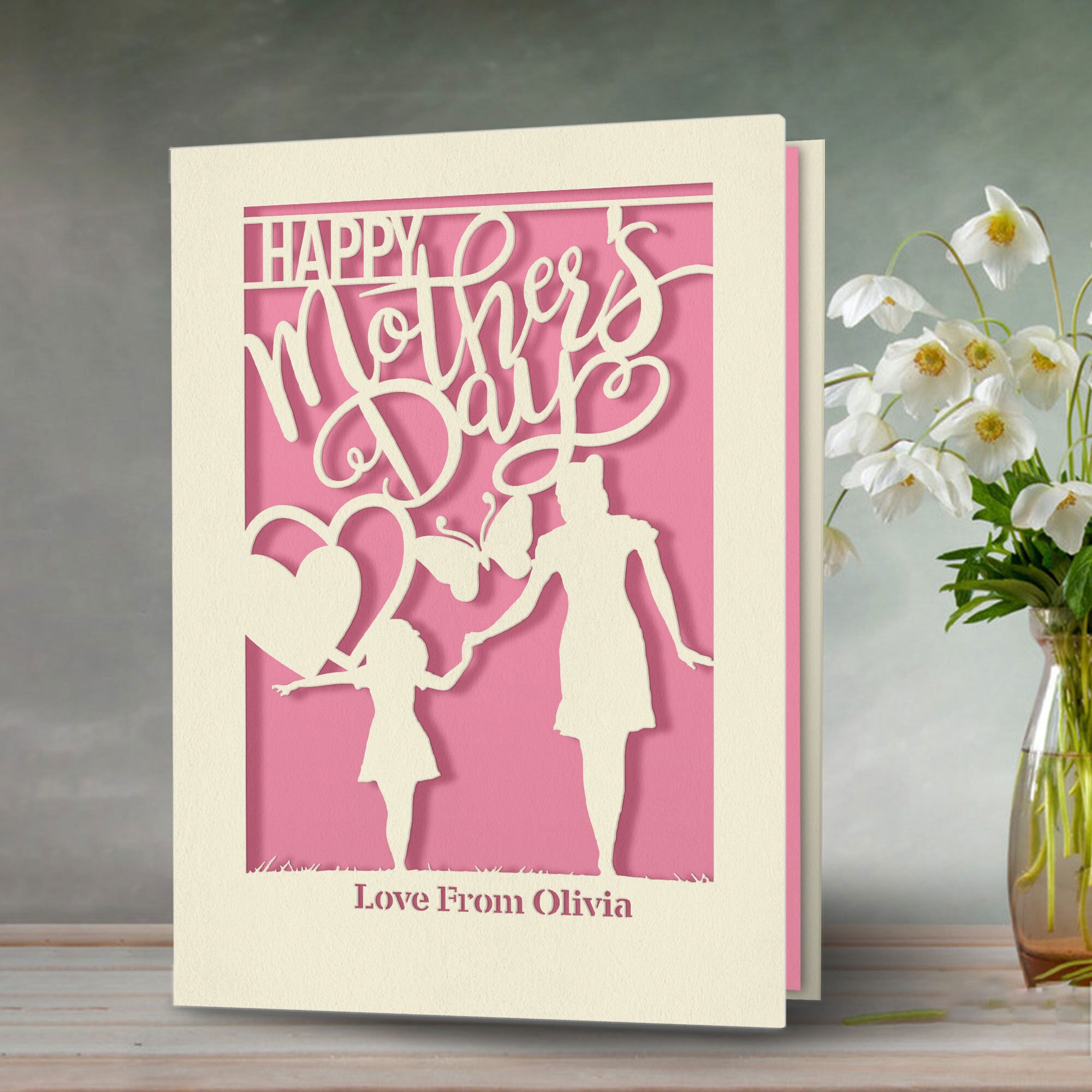Personalized Mothers Day Card Custom Mothers Day Gifts for Women Her ...