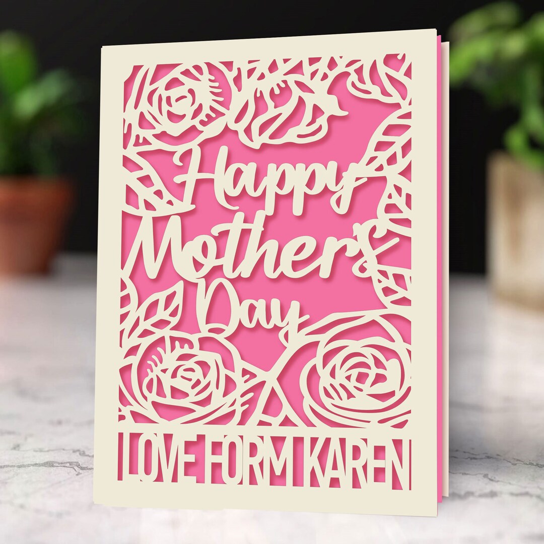 Personalized Cards for Mum Custom Happy Mother's Day Cards Mothers Day ...