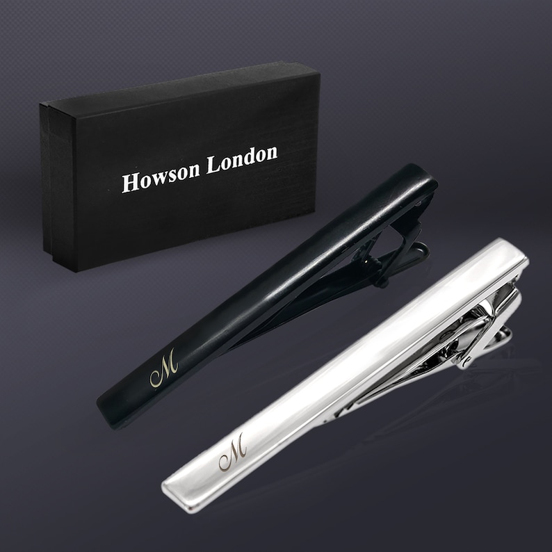 Personalized Tie Clip Engraved Tie Pin With Any Text Wedding Gift for ...