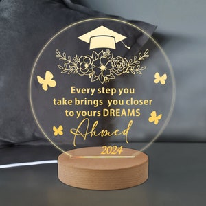 Personalized Graduation Night Light Grad Night Lamp Gifts With Any Name ...