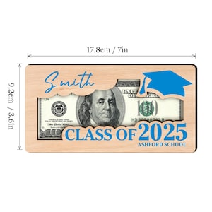Graduation Money Holder 2025 Personalized Money Holder for Cash Gift ...
