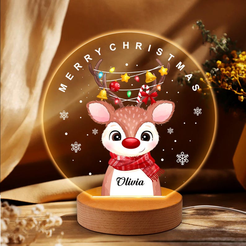 Personalised Night Light Custom Christmas Night Lights Gifts Acrylic ...