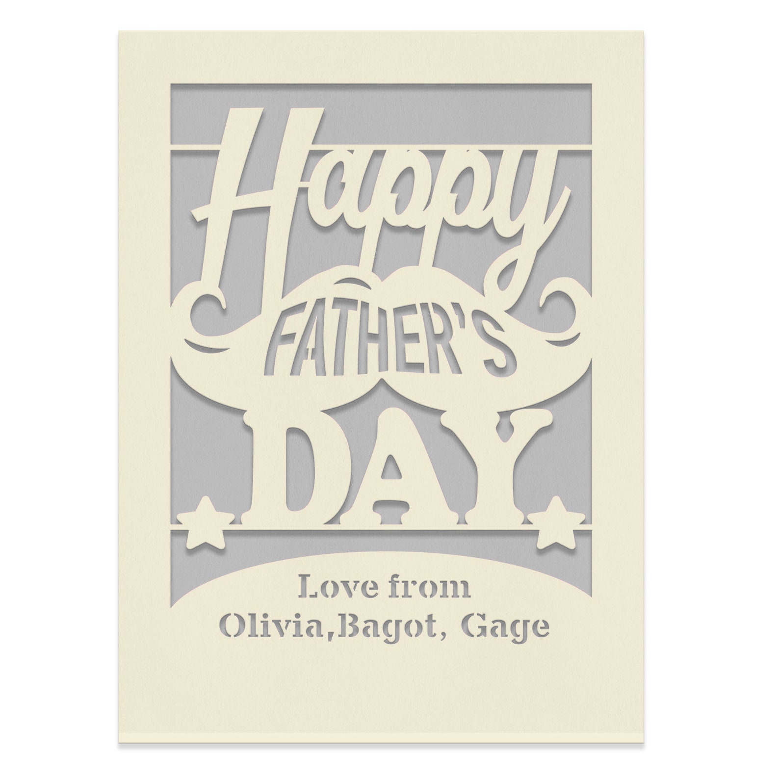 Personalized Father's Day Card Custom Fathers Day Gift Idea for Dad ...