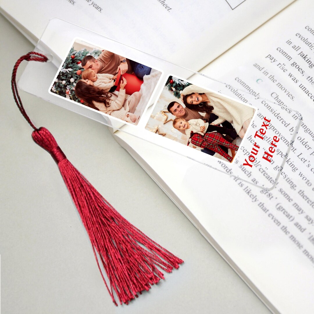 Personalized Bookmark Book Marks Photo Gifts for Christmas Bookmarks ...