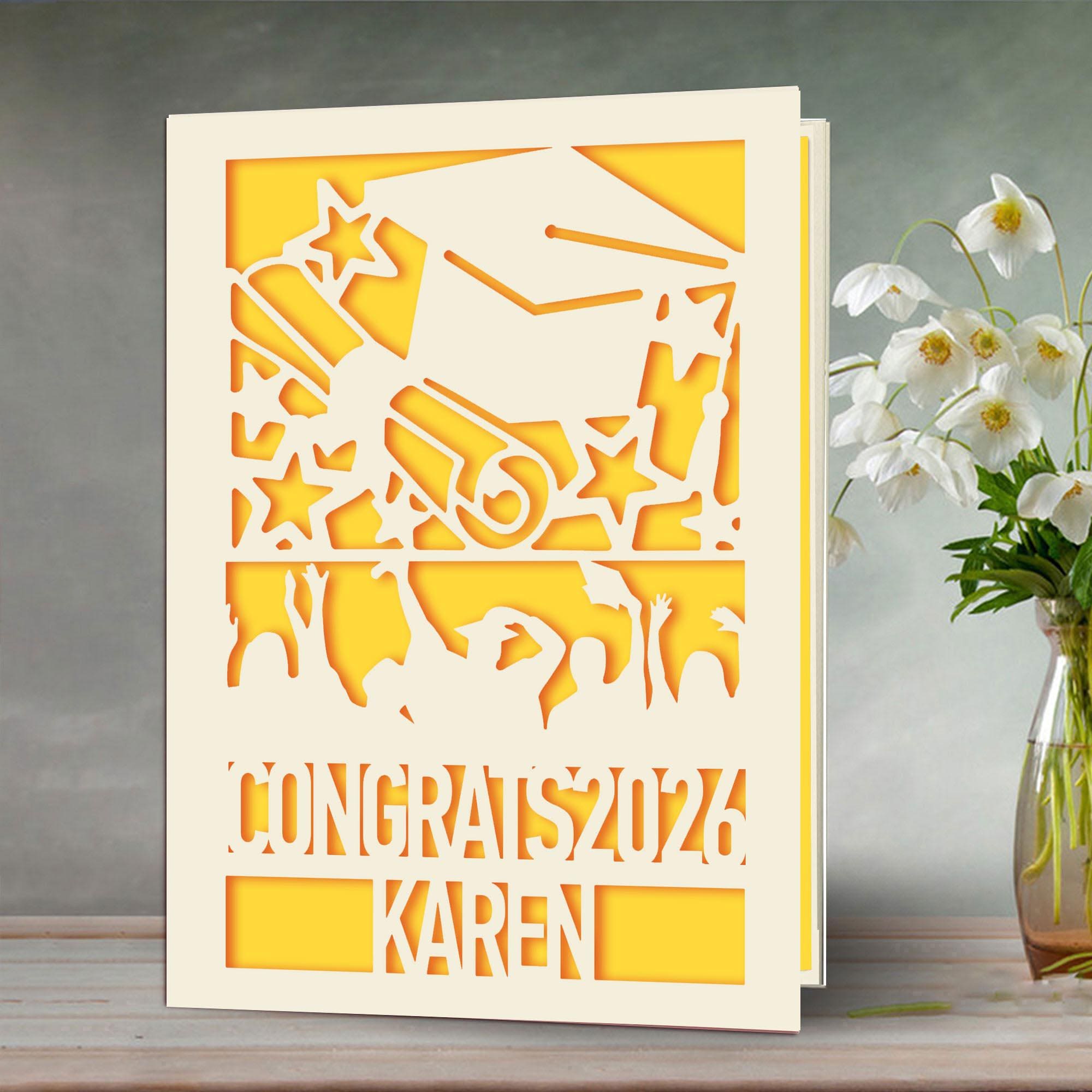 Personalized Graduation Cards for Graduates Students Friends ...