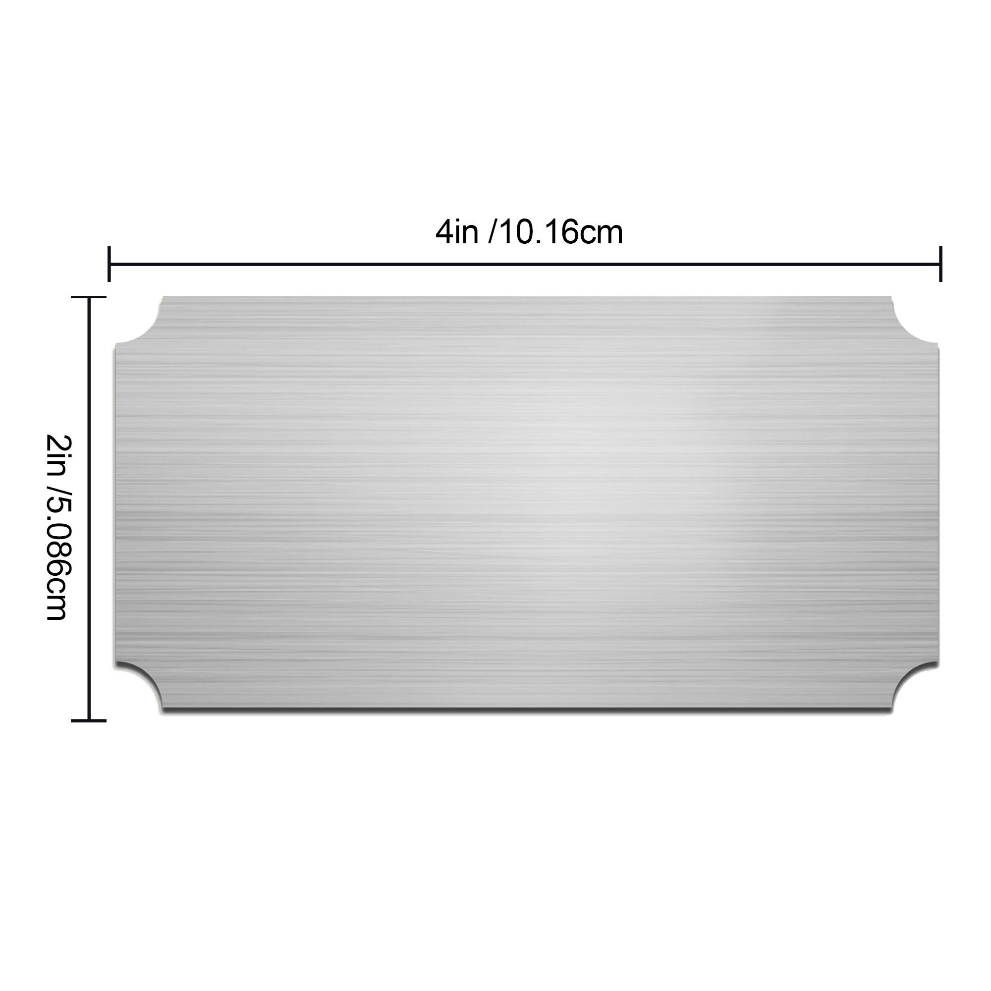Engraved Name Plate Personalized Memorial Plaques for Doors Urns Solid ...