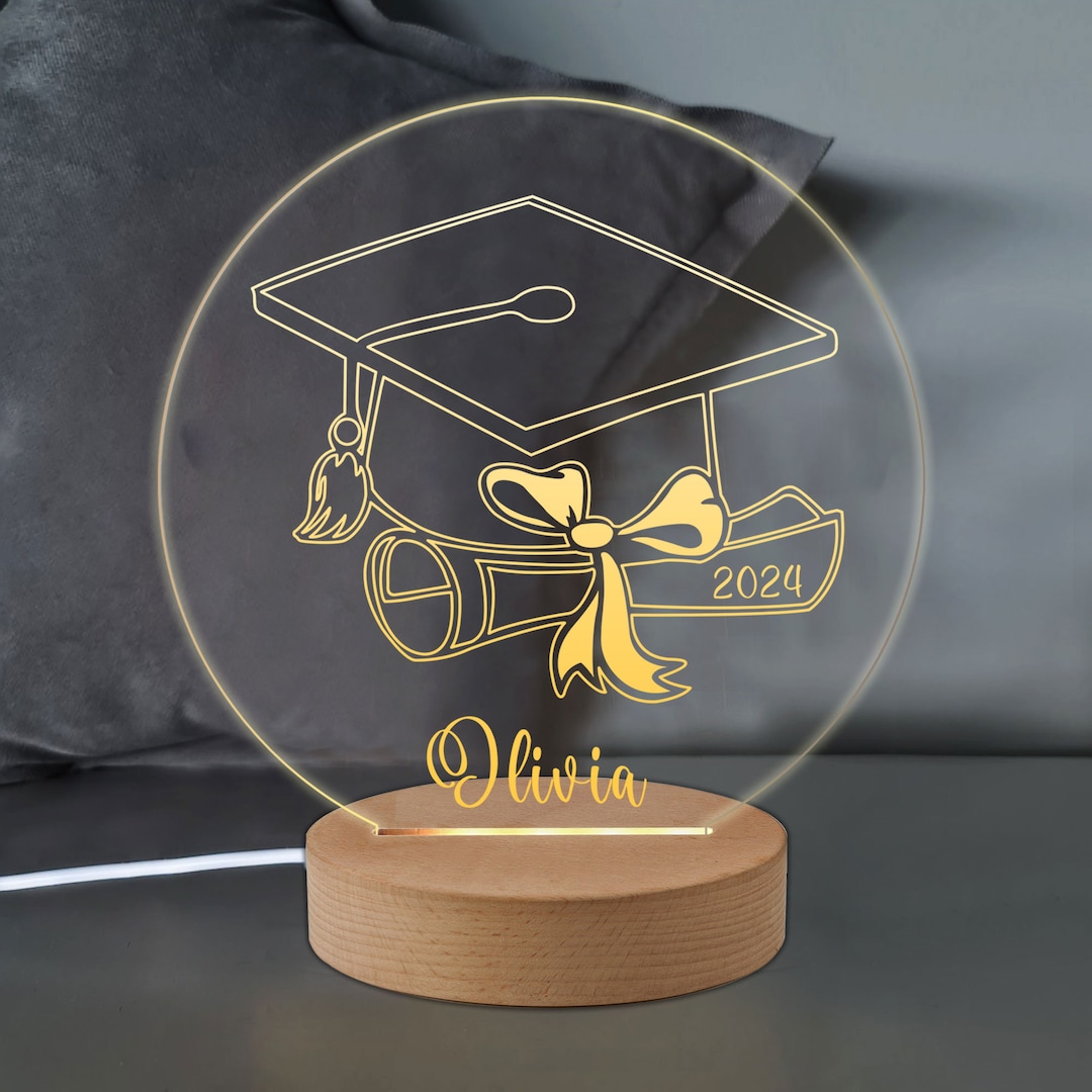 Personalized Graduation Night Light Grad Night Lamp Gifts With Any Name ...
