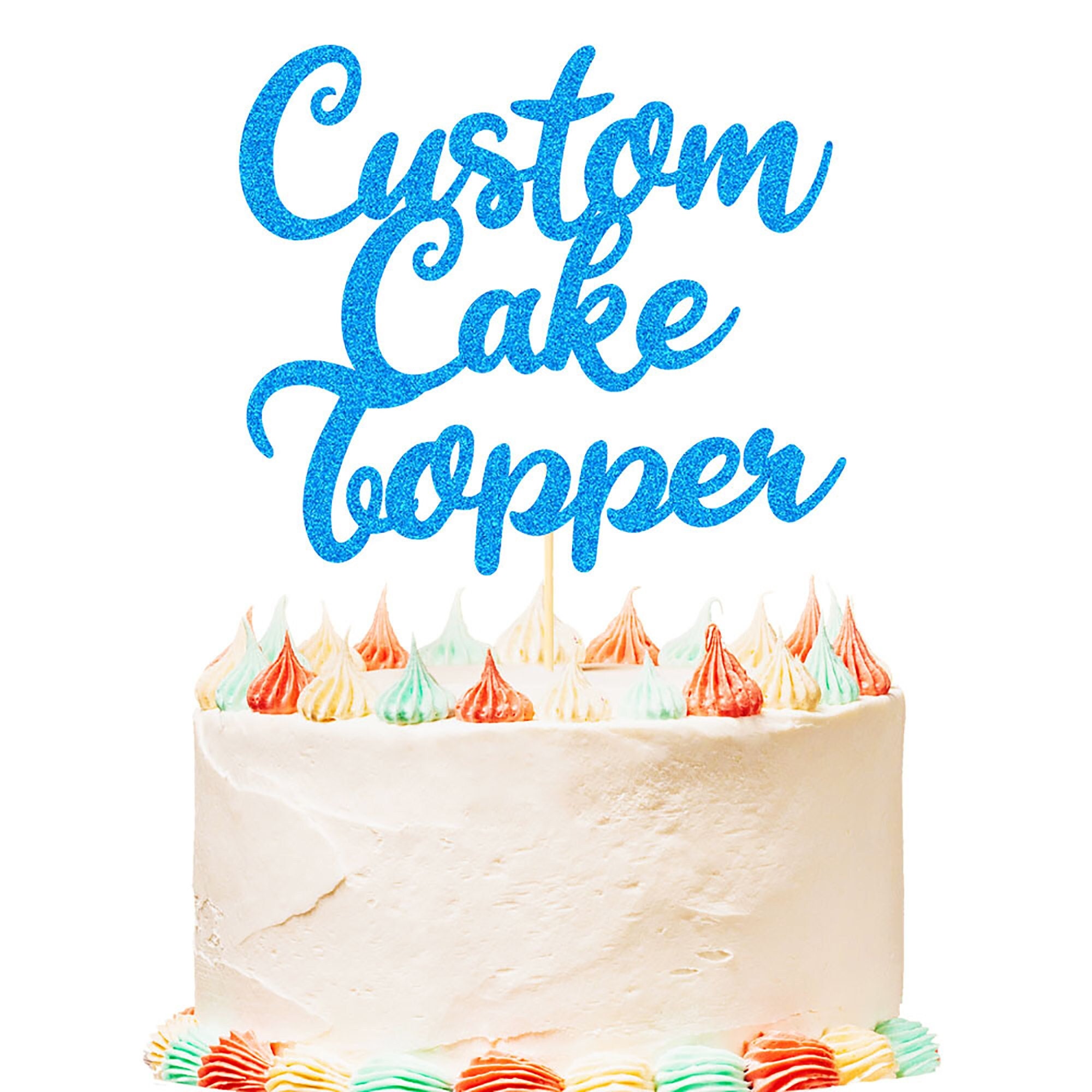 Personalized Happy Birthday Cake Topper Personalized With Any Etsy