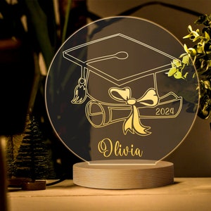Personalized Graduation Night Light Grad Night Lamp Gifts With Any Name ...