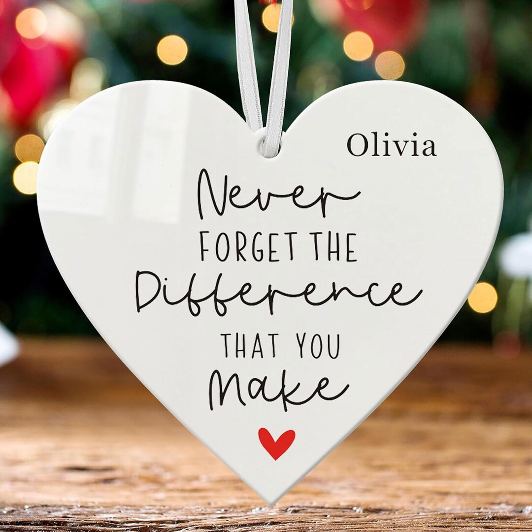 Custom Thank You Bauble for Teacher Thank You Ornaments for Colleague ...