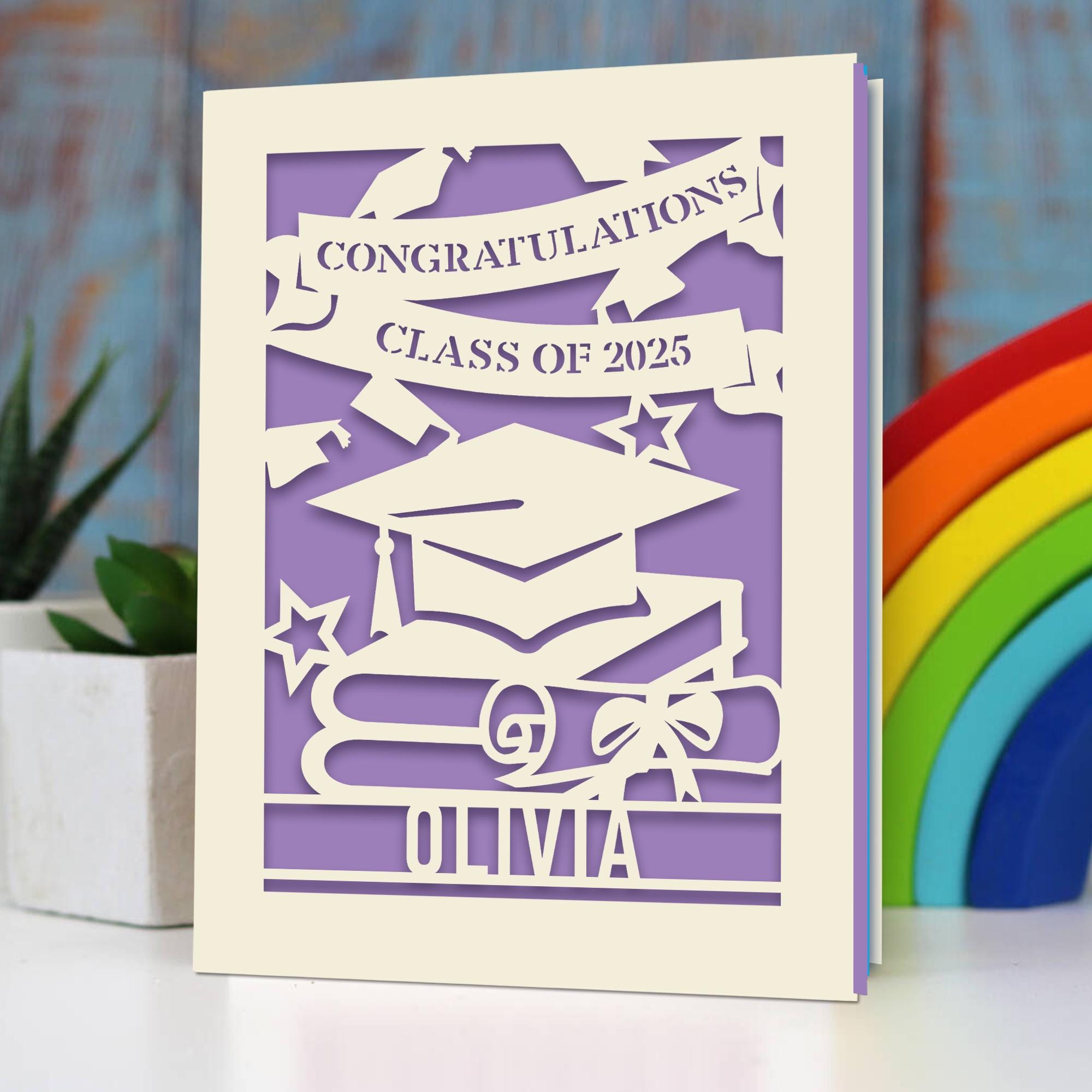 Personalized Graduation Cards Class of 2025 Personalized College ...