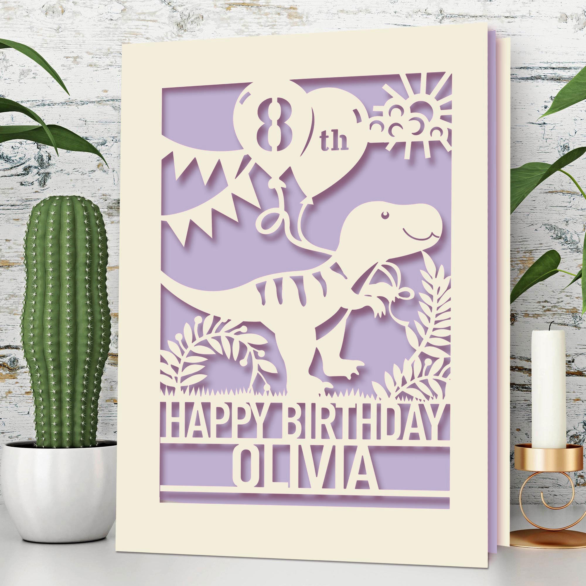 Personalized Happy Birthday Greeting Card Engraved Birthday | Etsy