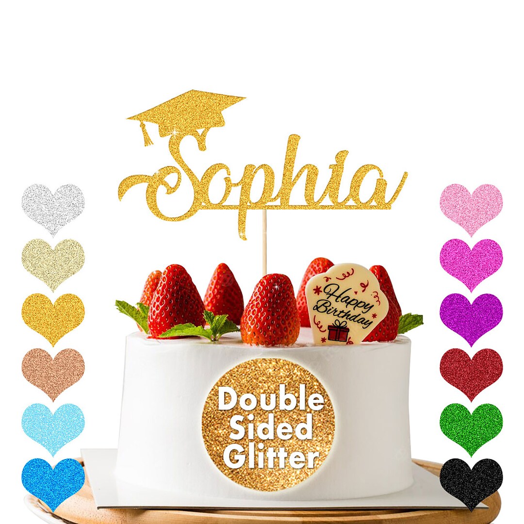 Custom Congrats Graduation Cake Topper Any Name Personalized ...