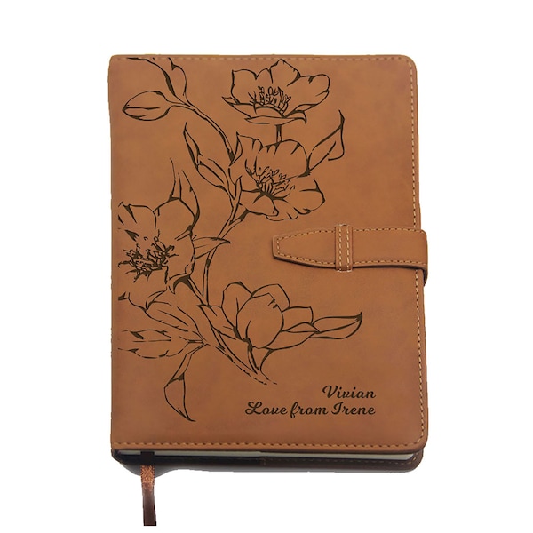 Personalized Pu Leather Notebook Diary - Etsy