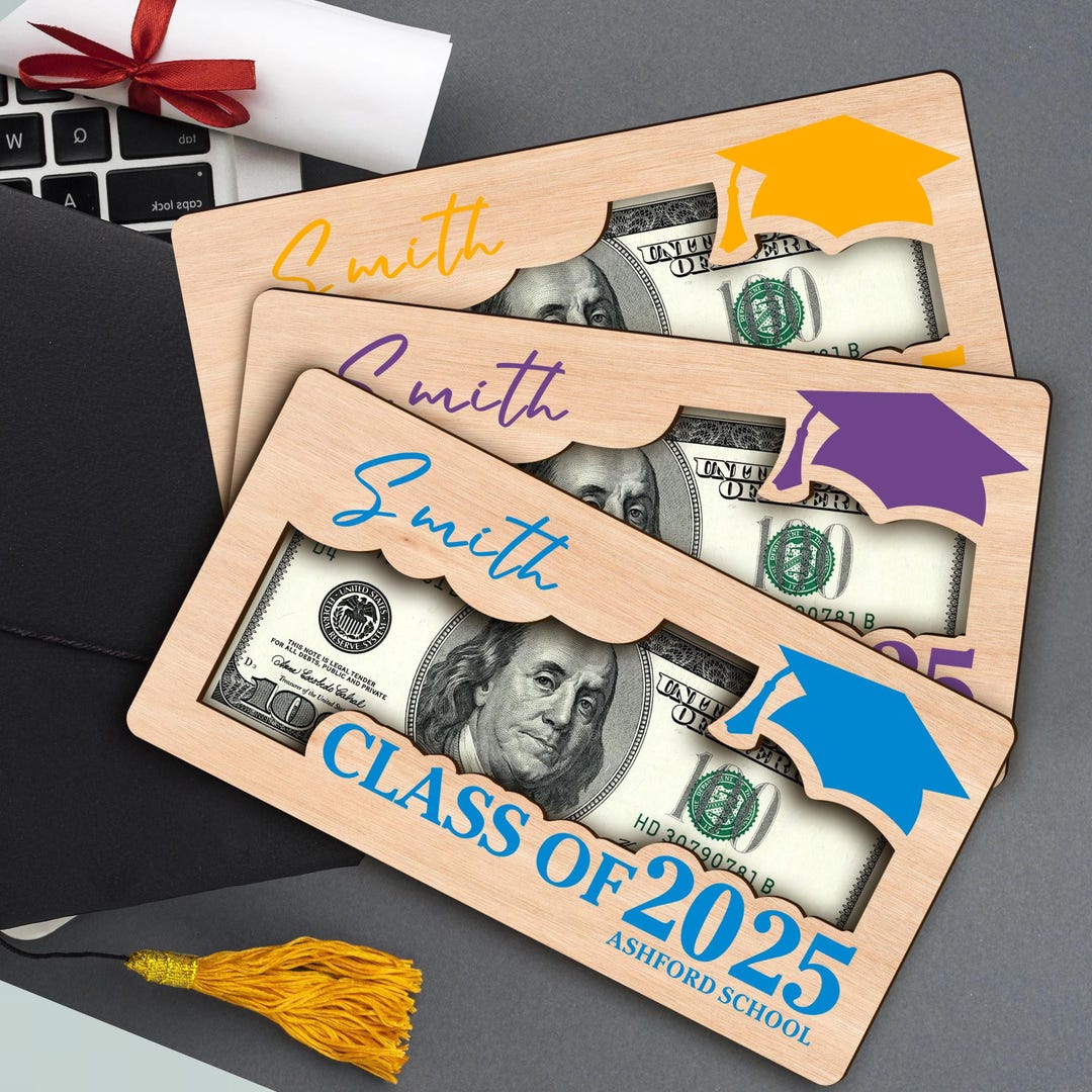Graduation Money Holder 2025 Personalized Money Holder for Cash Gift ...