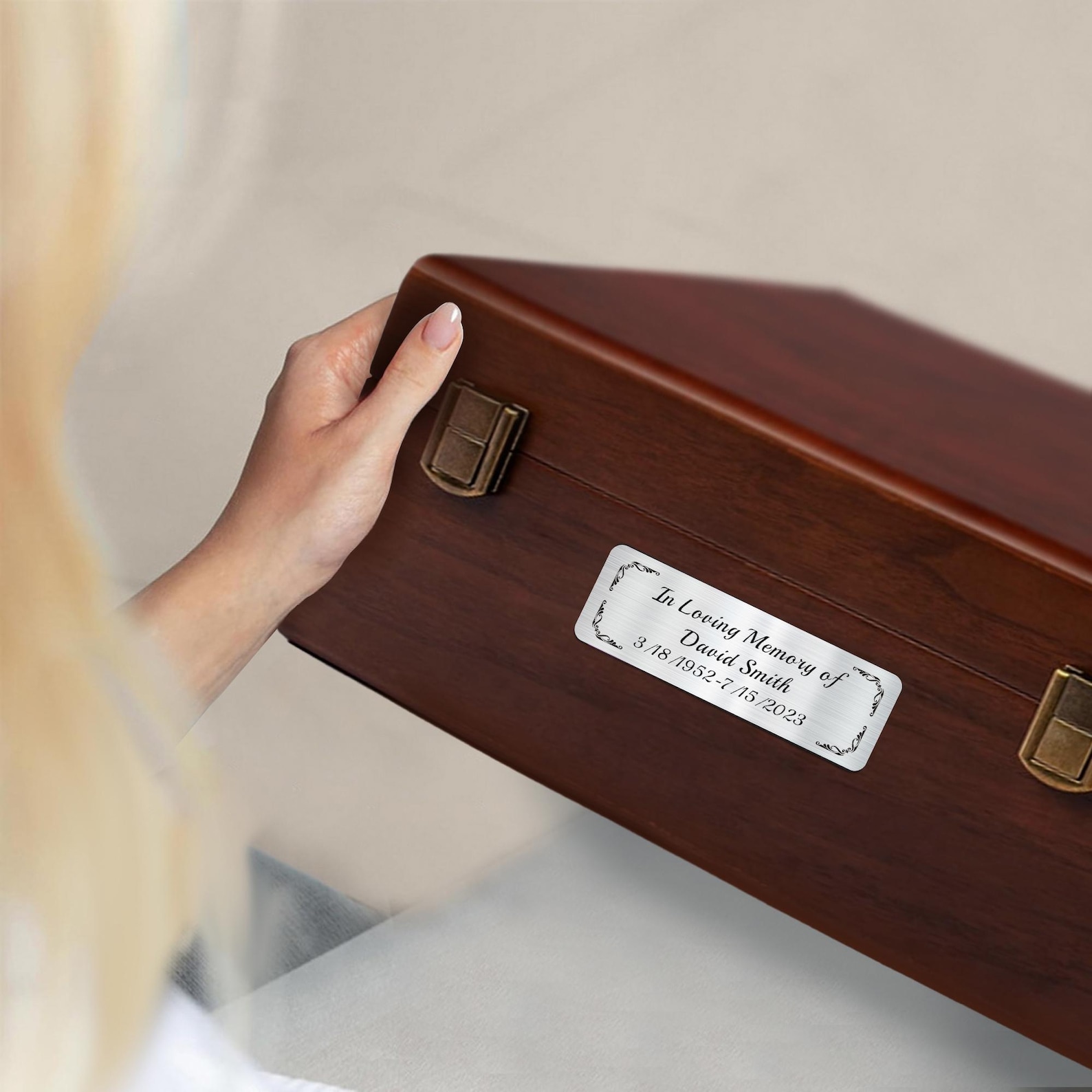 Engraved Name Plates for Urns 1" X 3" Custom Plaque Trophy Plates ...