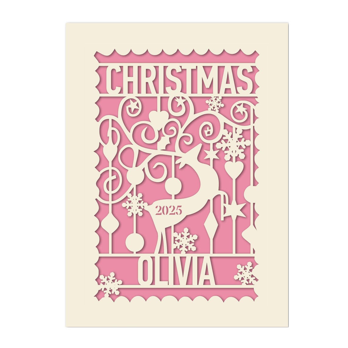 Personalized Christmas Card for Kids Son Daughter Granddaughter ...