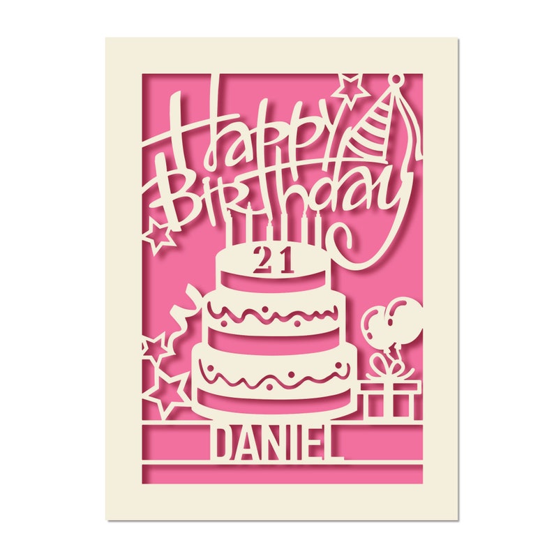 Personalized Birthday Card Custom Greeting Cards Birthday Gift | Hand ...