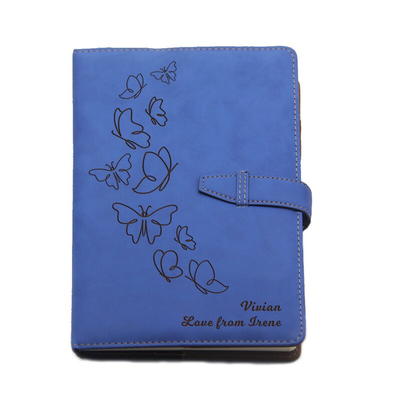 Personalized PU Leather Notebook Diary Business A5 Size Buckle Diary ...