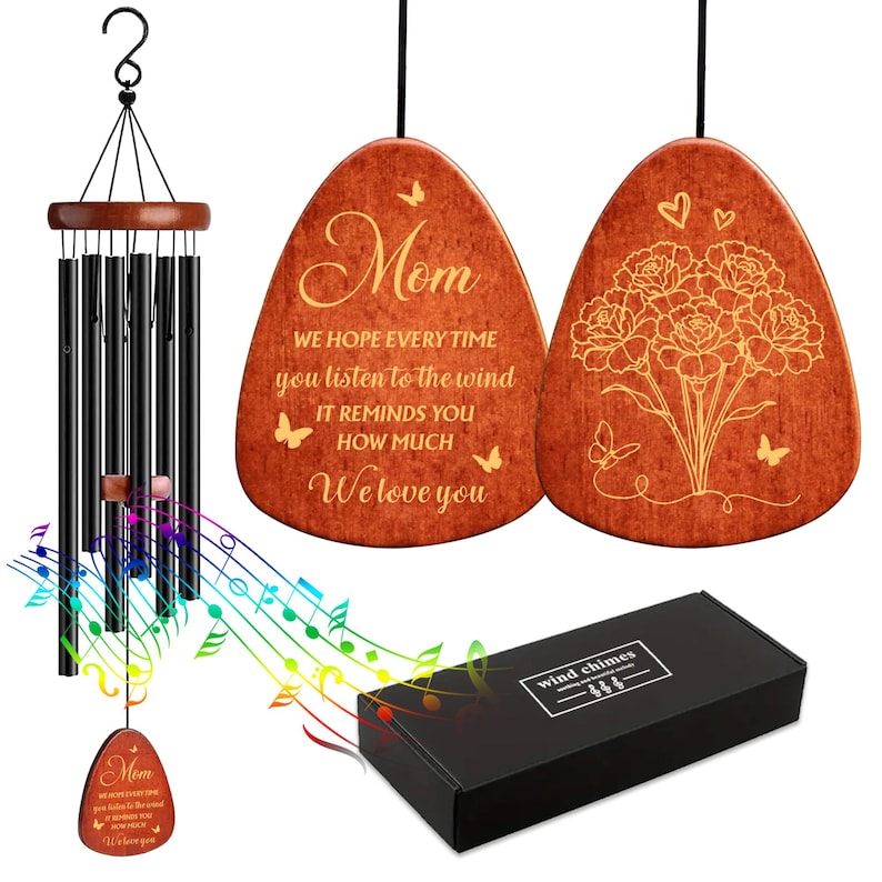 Personalized Wind Chimes for Outside Custom Memorial Wind Chimes 25.5 ...