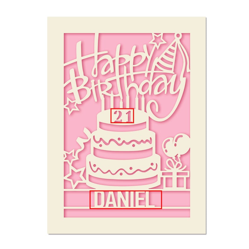 Personalized Birthday Card Custom Greeting Cards Birthday Gift | Hand ...