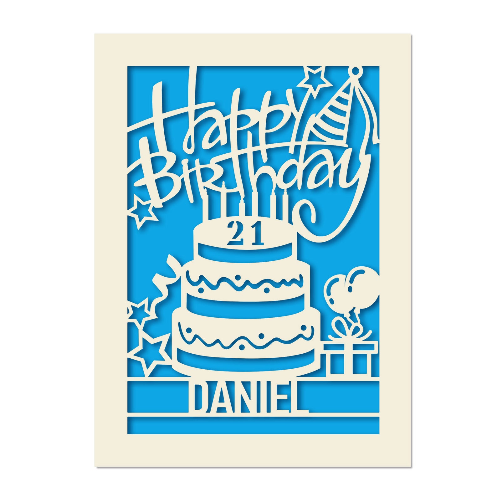 Personalized Birthday Card Custom Greeting Cards Birthday Gift | Hand ...