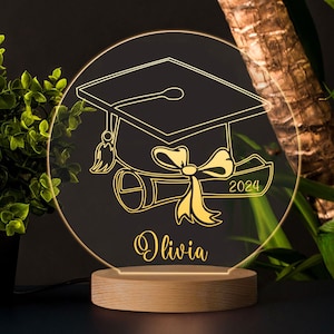 Personalized Graduation Night Light Grad Night Lamp Gifts With Any Name ...