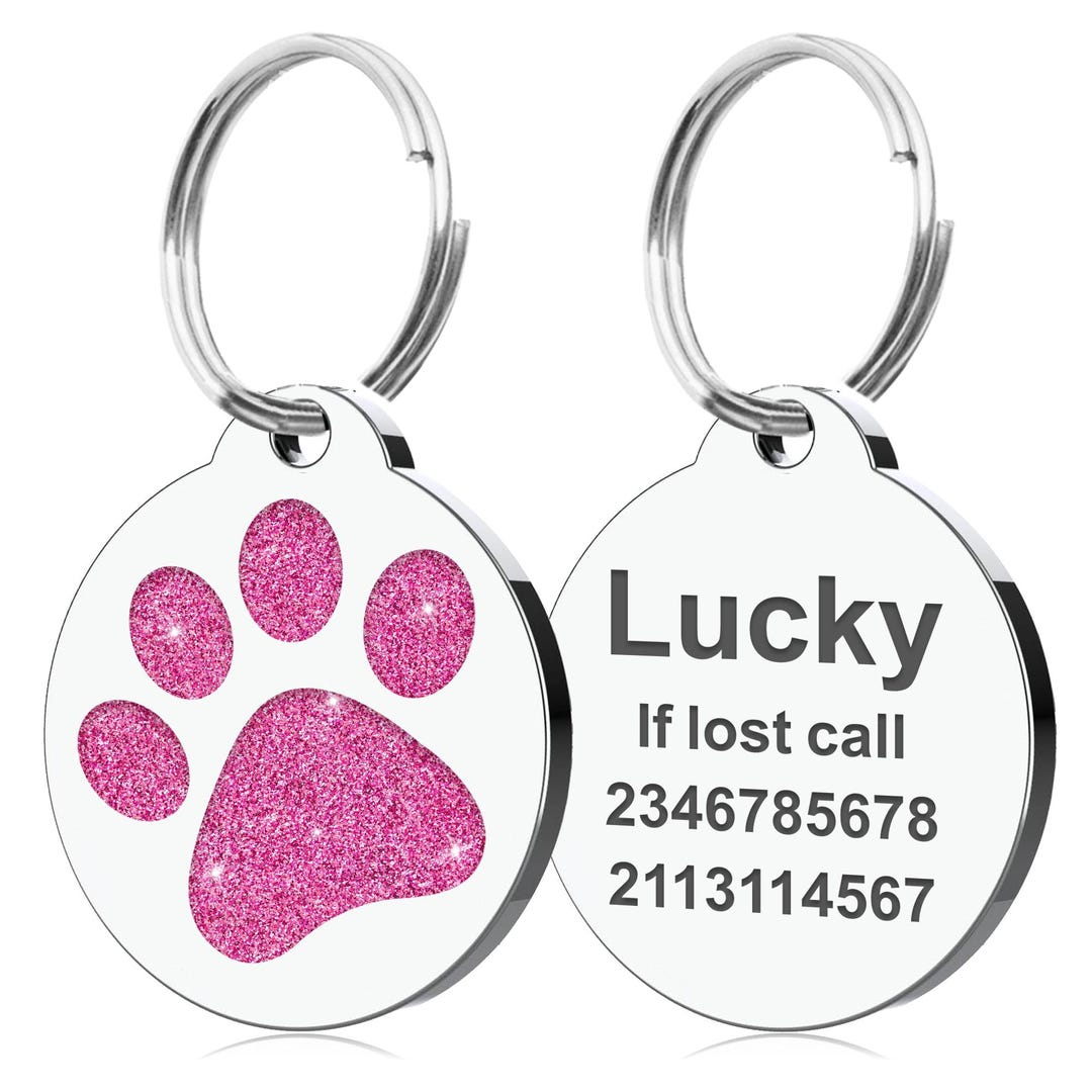 Dog Tags Engraved for Pets Personalized Dog Tag With Any Name & Text ...