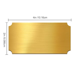 Engraved Name Plate Personalized Memorial Plaques for Doors Urns Solid ...