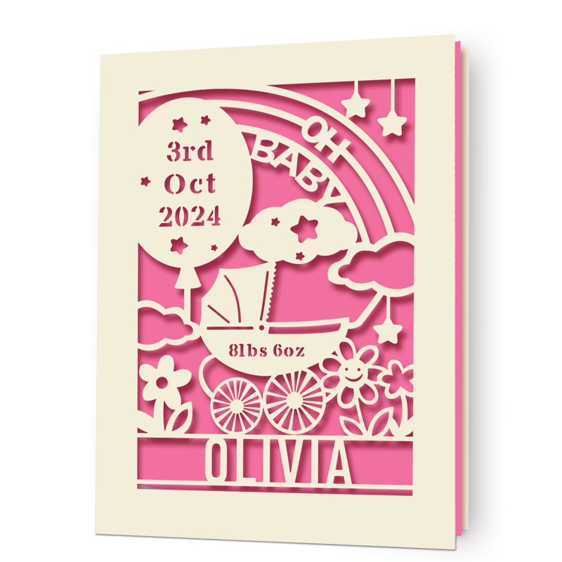 Handmade Baby Card - Etsy