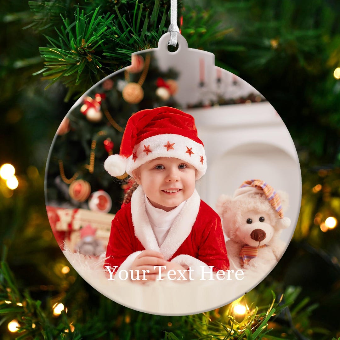 Personalized Christmas Ornaments With Photo 2025 Custom Picture ...