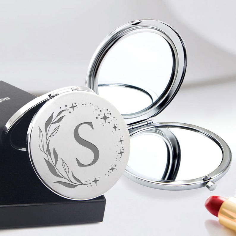 Custom Compact Mirror Personalized Makeup Mirrors Gift for Her Women ...